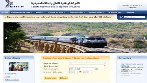 La SNTF instaure la réservation par internet pour les trains de grandes ...