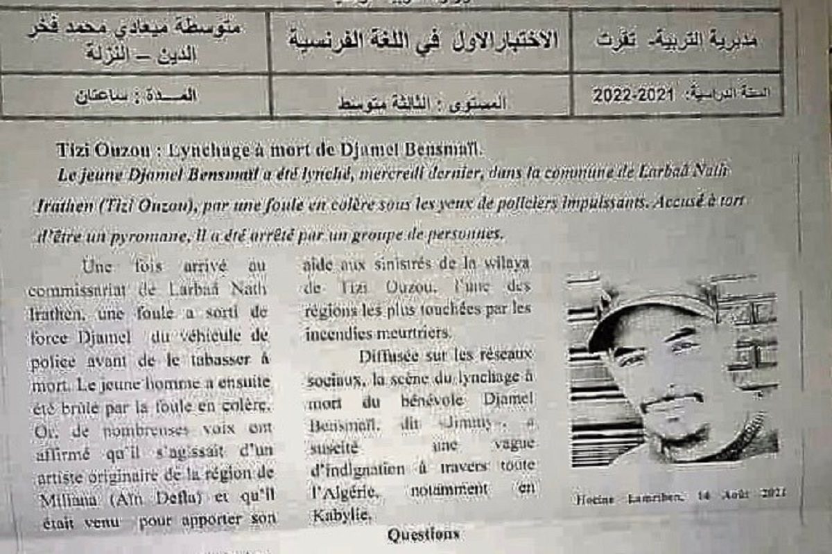 Affaire Djamel Bensmail : un collège "remue" le couteau dans la plaie ...