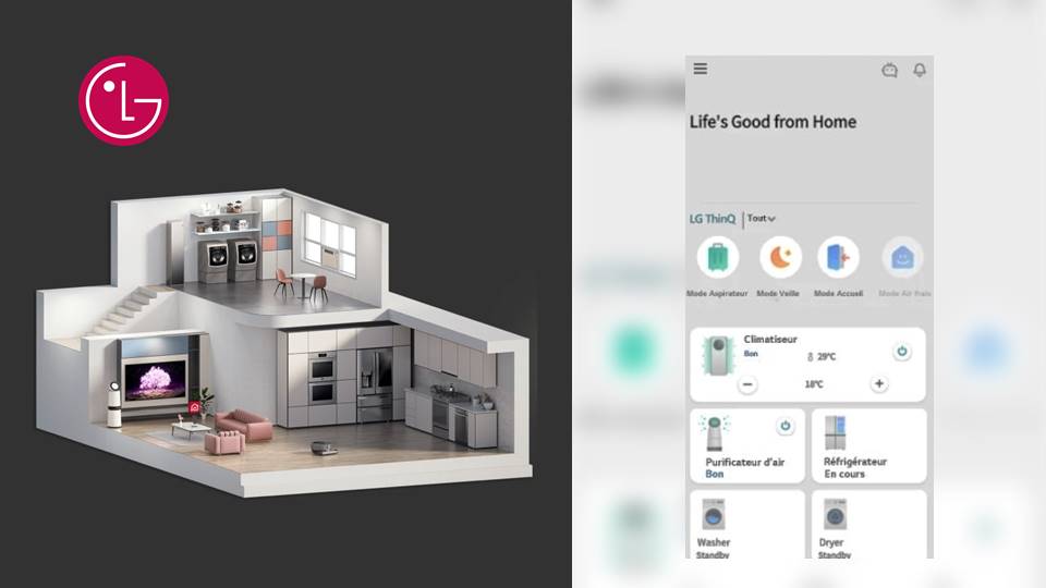 Application LG ThinQ™ UP : un intérieur intelligent qui s'adapte à tous ...