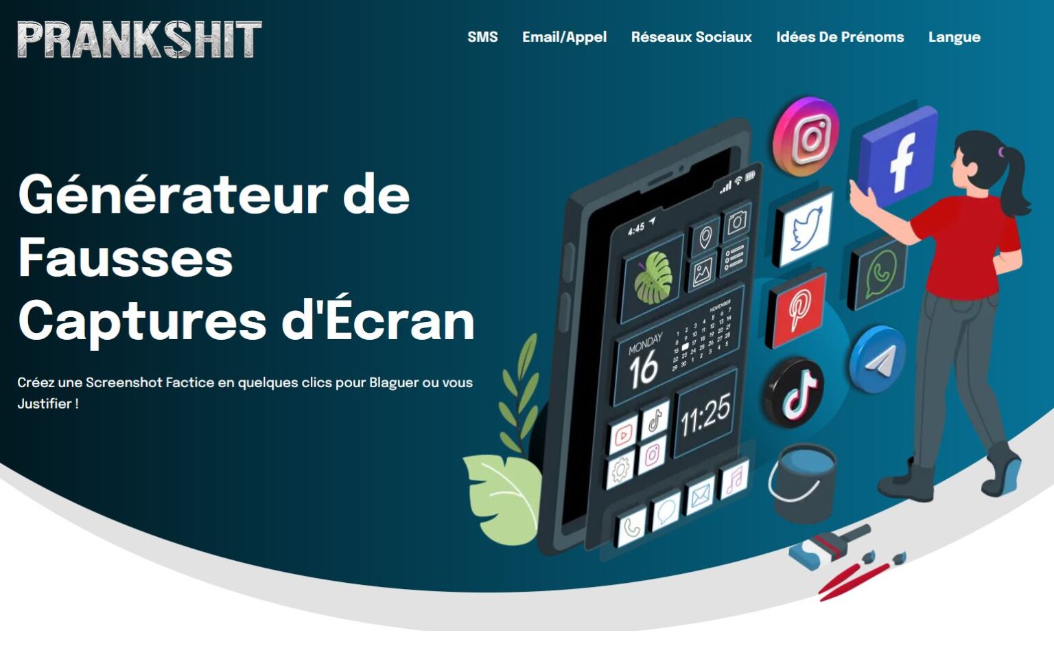 Créez Facilement de Faux SMS, des Conversations WhatsApp ou Instagram ...