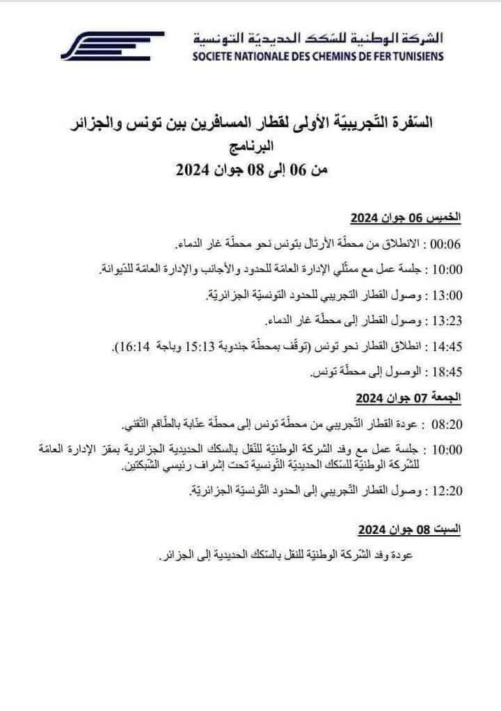 SNTF : La Ligne Ferroviaire Algérie-Tunisie Revitalisée